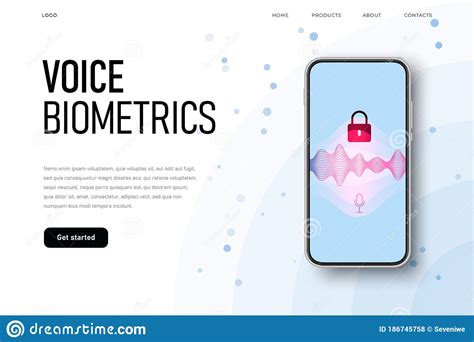Voice Biometric Access Authentication For Personal Identity Recognition Illustration Concept