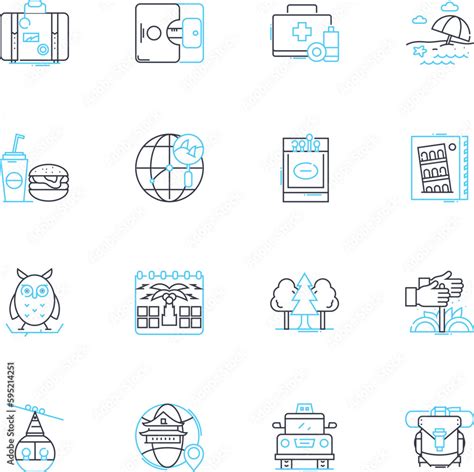 Digital Innovations Linear Icons Set Disruption Augmented Virtual Algorithm Automation