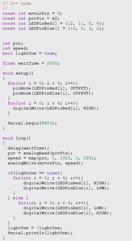 System For A Rotating Circus With Lights Leds And Multiplexing