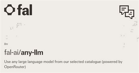 Any Llm Large Language Models Falai