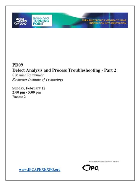Defect Analysis And Process Troubleshooting 2 Download Free Pdf Soldering