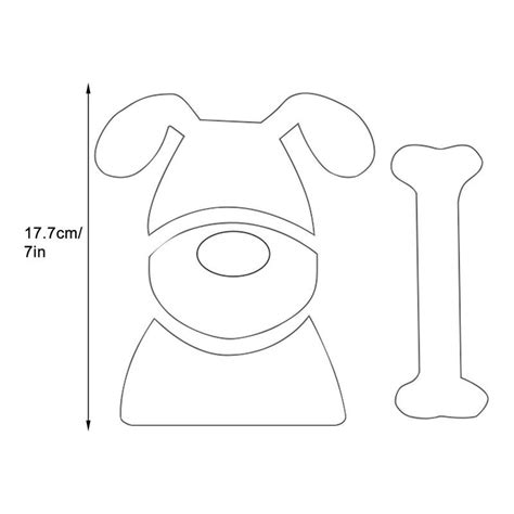 Badu Bg Шаблон за юрган за куче 2d акрилни шаблони за юрган за ръчно ватиране Шаблон за шиене