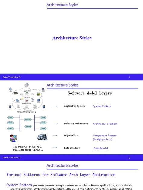 02 lecture 02 architectural styles pdf component based software engineering internet of things