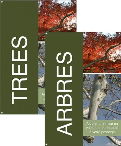 Trees Arbres 24x36 Garden Center Sign