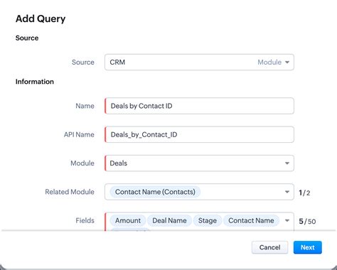 Queries Types Zoho Crm Developer Tools