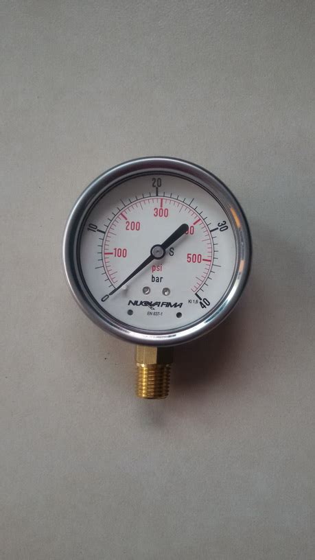 เพรสเชอร์เกจ 0 40 บาร์ หน้าปัด 2 1 2 นิ้ว เกลียวออกล่าง 1 4 นิ้ว