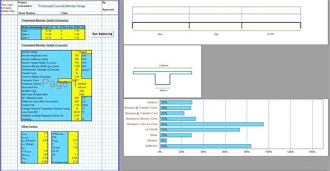 Prestressed Concrete Beam Design Excel Spreadsheet1 Civilweb Spreadsheets