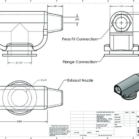 A Schematic Of The Bypass Flow Attachment With Dimensions Called Out In Download Scientific