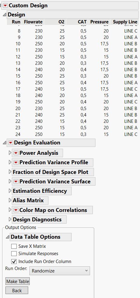 Solved Is It Possible To Make Doe Generation Reproducible Jmp User