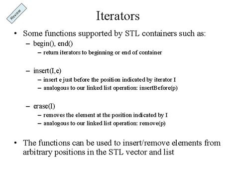 Iterators Lists And Sequences Data Structures And Algorithms