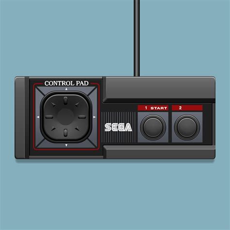 My Illustration Of A Sega Master System Controller Rsega