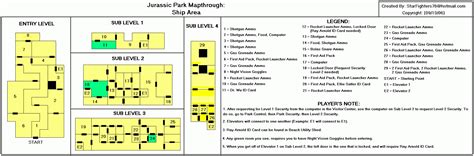 Jurassic Park Ship Area Map Map For Super Nintendo By Starfighters76