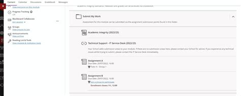 Submit A Blackboard Assignment Student Guide Digital Education