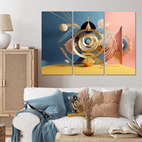 Latitude Run® Awakening Of Consciousness Visionary Geometry I Modern Geometric Canvas Art