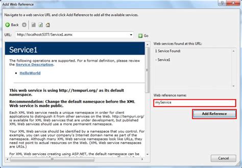 Aspnet การสร้าง Web Service และการเรียกใช้งาน Web Service ด้วย Aspnet แบบ Step By Step