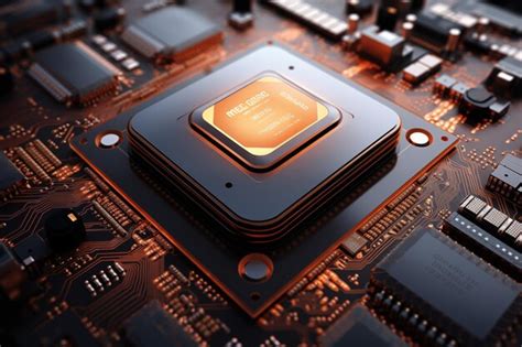 premium photo central computer processors cpu chip
