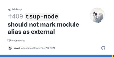 `tsup Node` Should Not Mark Module Alias As External · Issue 409 · Egoisttsup · Github