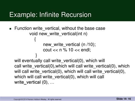 Chapter 14 Recursion Chapter 14 Recursion Overview 141 Recursive Functions For Tasks 142