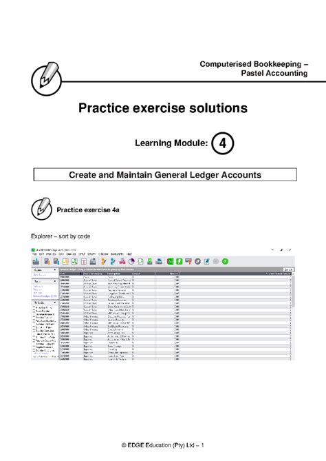 Practise Excercise Solutions Module 4 Practice Exercise Solutions Learning Module Create And