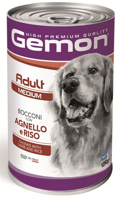 Monge Gemon 1250 გრ სველი საკვები ზრდასრული ძაღლებისთვის ბატკნით და