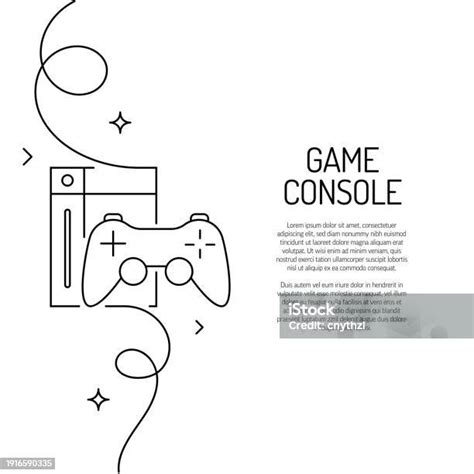게임 콘솔 아이콘의 연속 선 그리기입니다 손으로 그린 상징 벡터 일러스트 레이 션 비디오 게임에 대한 스톡 벡터 아트 및 기타 이미지 비디오 게임 놀기 한붓그리기