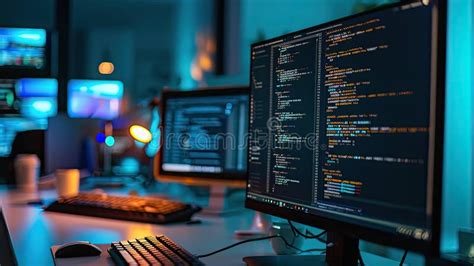 Python Program Code On A Monitor Stock Image Image Of Functionality