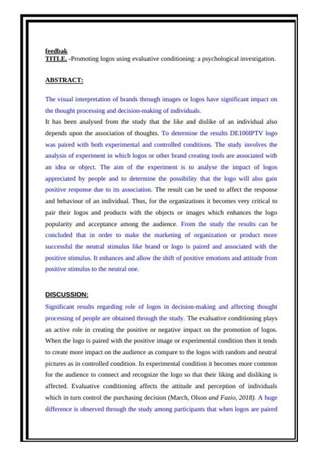 Assignment On Promoting Logos Assignment On Promoting Logos