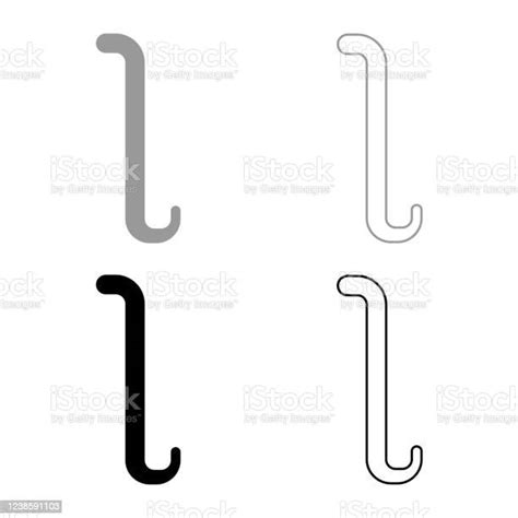 Iota 그리스 어 기호 작은 문자 소문자 글꼴 아이콘 윤곽 설정 블랙 그레이 컬러 벡터 일러스트 플랫 스타일 이미지 0명에 대한 스톡 벡터 아트 및 기타 이미지 Istock