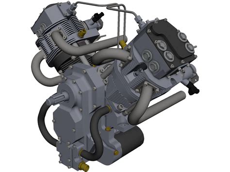 V Twin Engine Cad Model 3dcadbrowser
