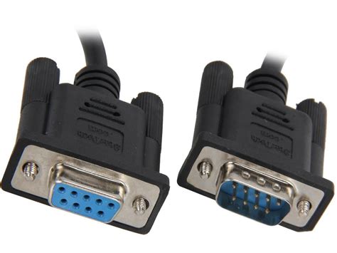 Startech Scnm9fm2mbk 2m Black Db9 Rs232 Serial Null Modem Cable F M Walmart Business Supplies