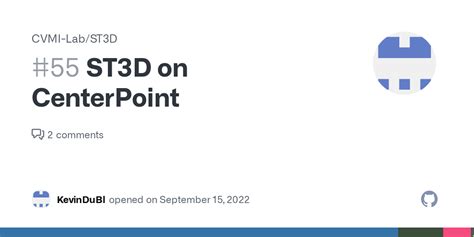St3d On Centerpoint · Issue 55 · Cvmi Labst3d · Github