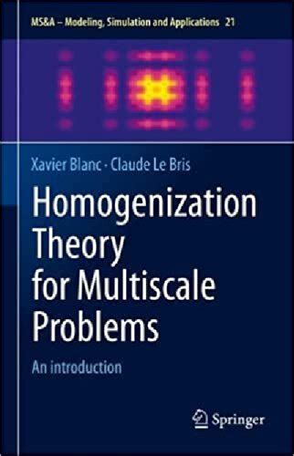 Homogenization Theory For Multiscale Problems An Introduction Pdfepub Version Controses Store