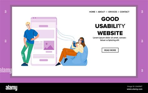 Navigation Good Usability Website Vector Responsive Intuitive