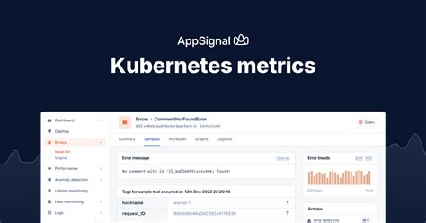 Kubernetes Metrics Appsignal Documentation