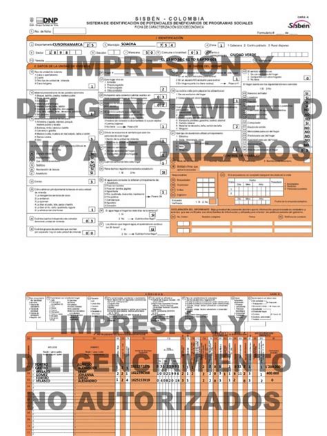 Ficha Sisben Iii Pdf