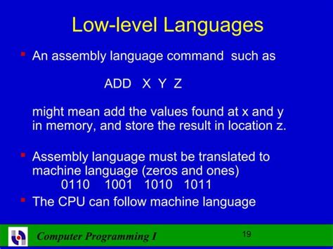 Computer Programming Lecture 1 PPT