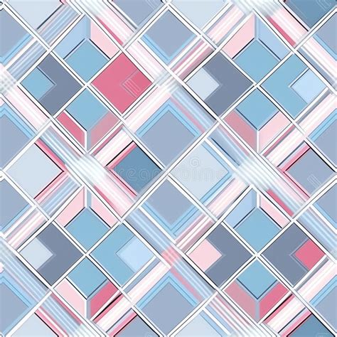 Generative Ai Seamless Abstract Geometric Pattern Stock Illustration Illustration Of