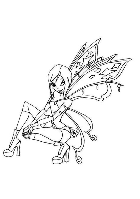 Раскраска винкс Winx Текна