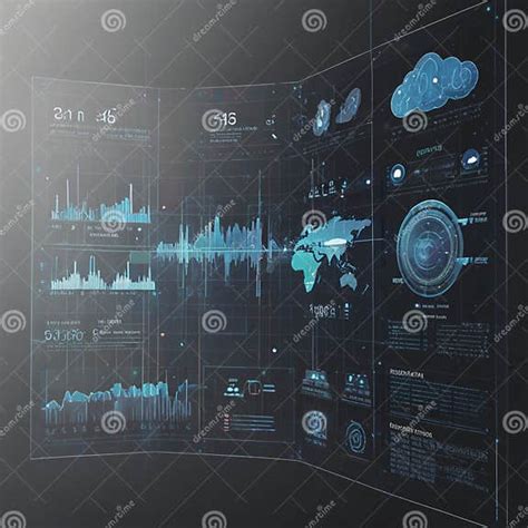 holographic interface an abstract representation of a futuristic holographic interface with