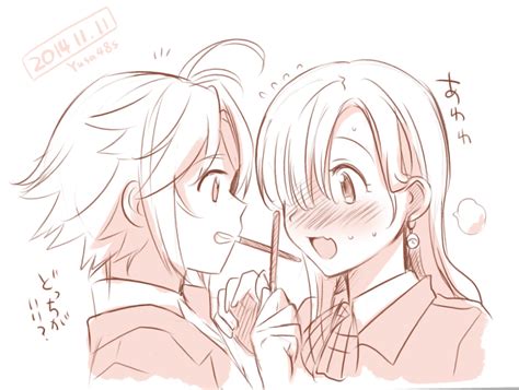 Elizabeth Liones And Meliodas Nanatsu No Taizai Drawn By Saikawa Yusa Danbooru