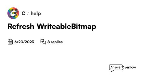 Refresh Writeablebitmap C