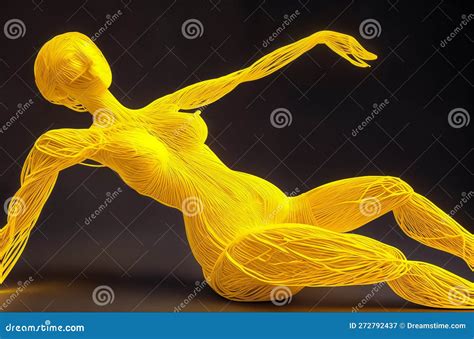 An Abstract Sculpture A Three Dimensional Digital Model Or A Futuristic Shape Of A Full Length