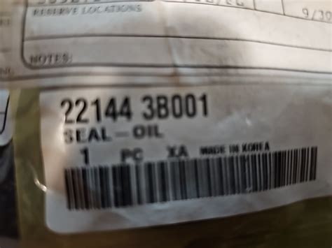 22144 3b001 Oem Brand New Kia Camshaft Seal Oil Ebay
