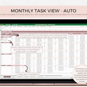 Excel Planner Template Spreadsheet Planner To Do List Daily Planner Template Weekly Planner