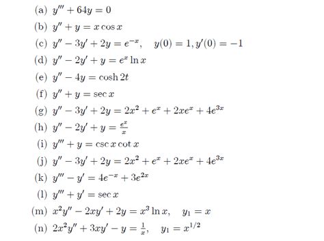 Solved Solve These Diferential Equations Plese Explain The