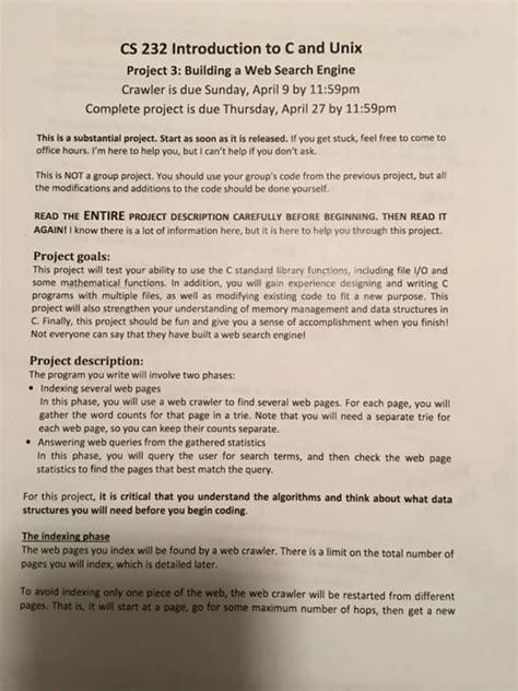 Cs 232 Introduction To Cand Unix Project 3 Building