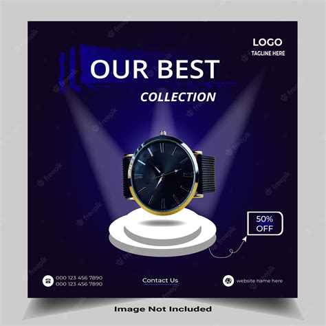 우리의 최고의 컬렉션 브랜드 제품 프로모션 소셜 미디어 배너 인스 타 그램 포스트 웹 광고 템플릿 프리미엄 벡터