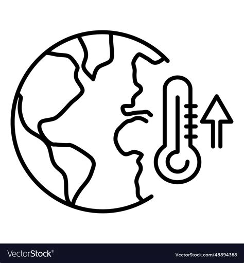 Icon With Zero Emission Symbol Concept Greenhouse Vector Image