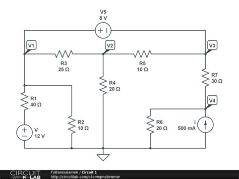 Circuit 1 CircuitLab