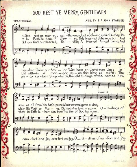 God Rest Ye Merry Gentlemen From Flickr Christmas Sheet Music